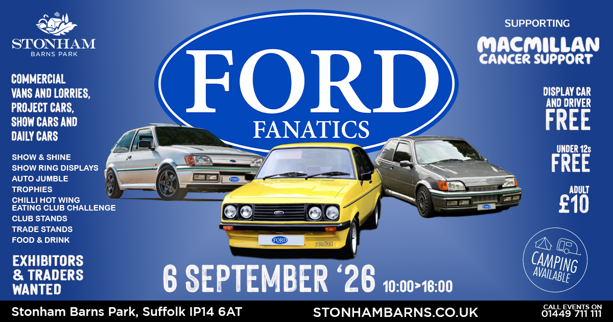 Ford Fanatics 2026 - Stonham Barns